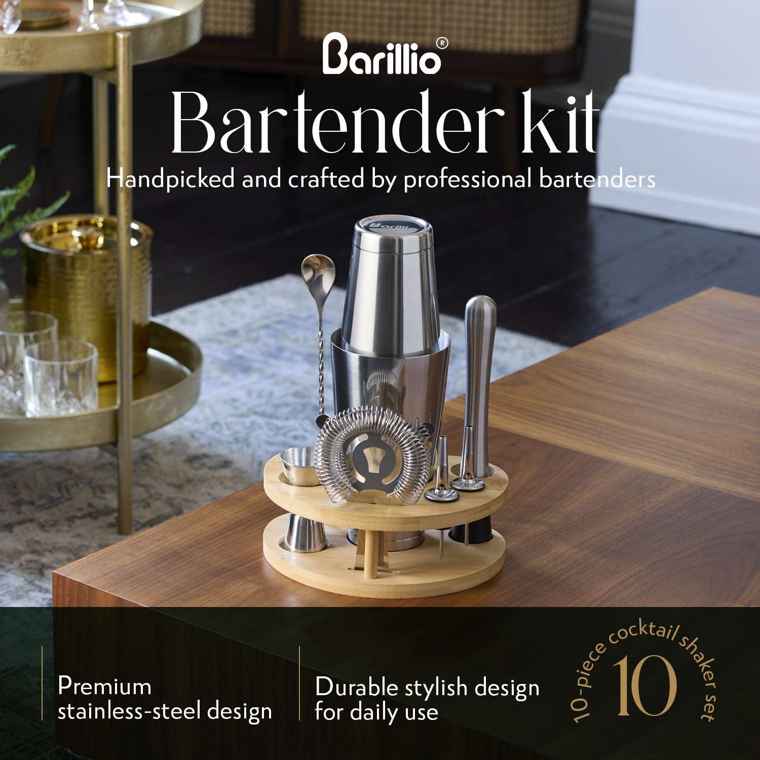Elite Bartender Kit With Stand - Page 2 Of 2 - Barillio Shop